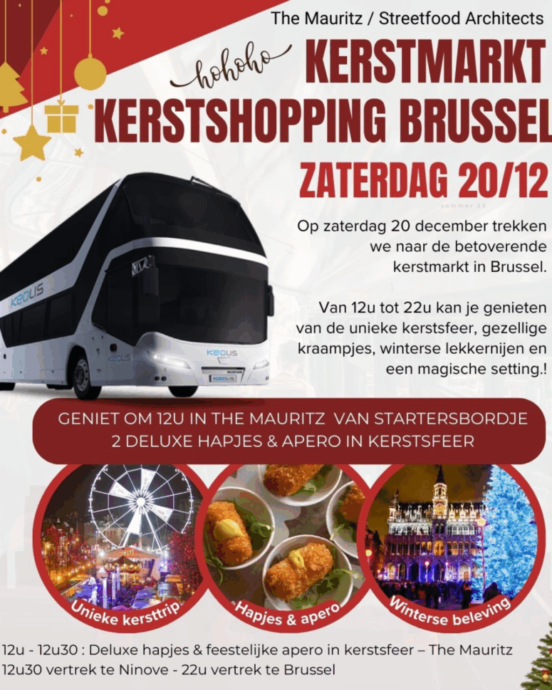 The Mauritz organiseert feestelijke uitstap naar Brusselse kerstmarkt